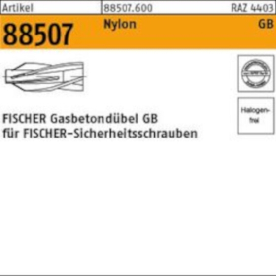 ART 88507 FISCHER-Gasbeton-Dübel Kunststoff GB 10 S einfach online ...